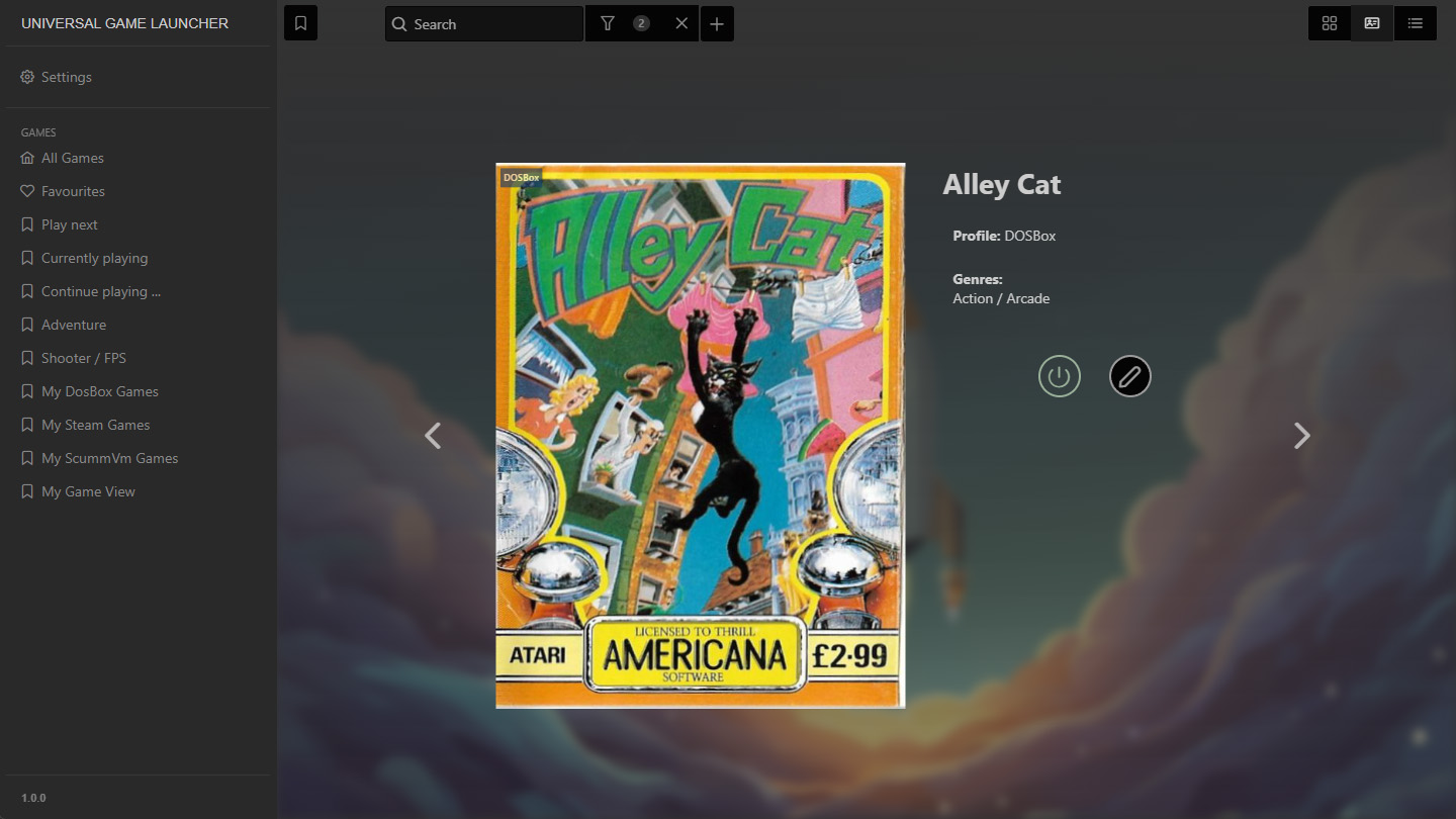 Features - Universal Game Launcher